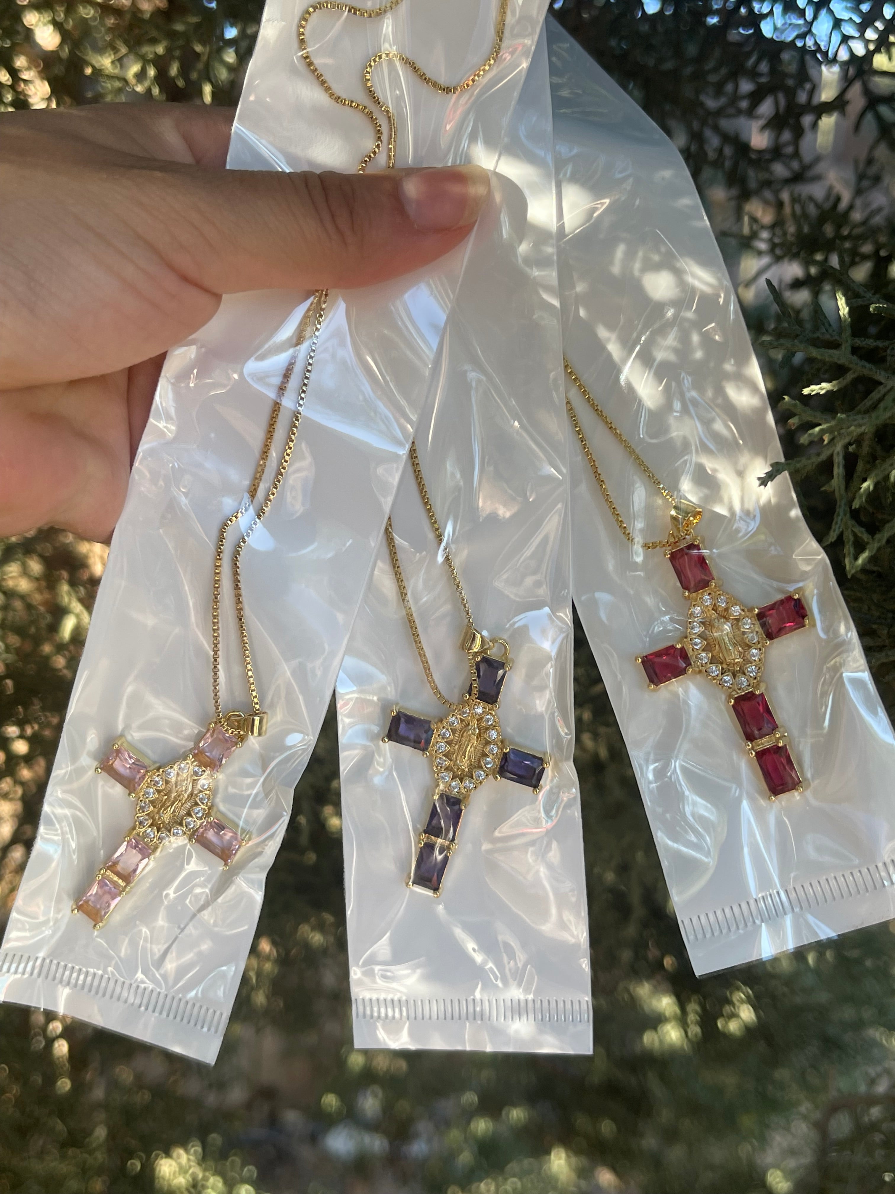 Rectangle cruz necklaces – Montique Jewelry